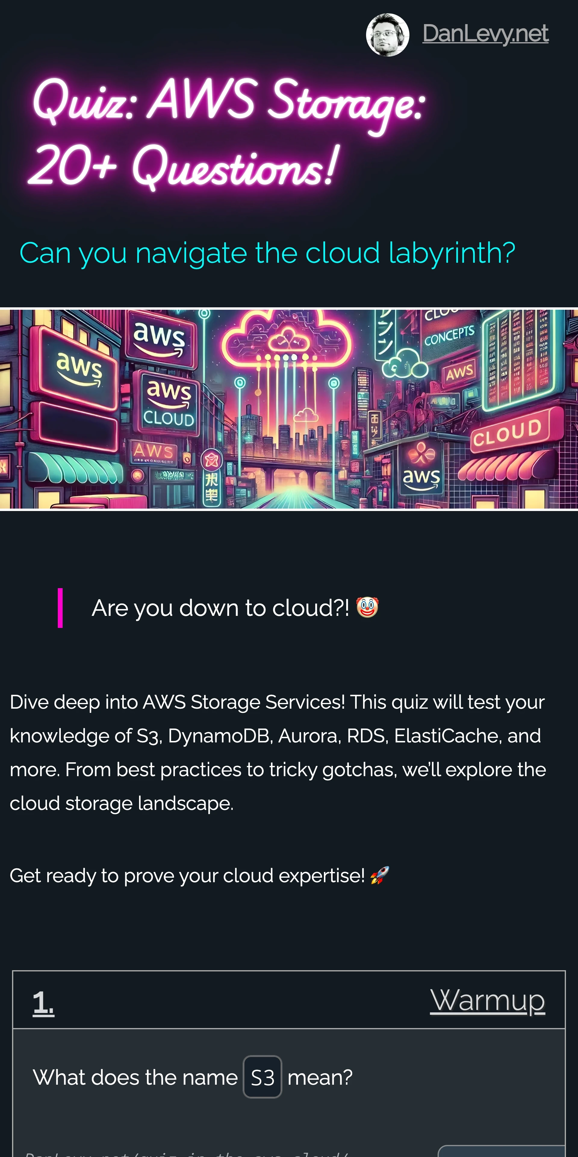 Quiz: AWS Storage: 20+ Questions!